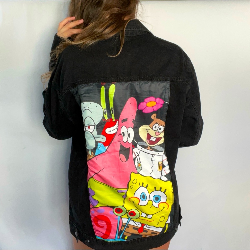Official Nickelodeon 90s Kid SpongeBob Trucker Jacket… - Gem